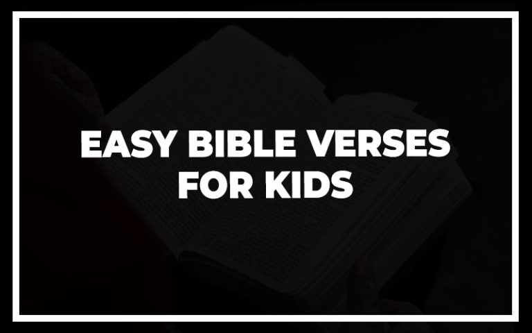 31 Easy Bible Verses For Kids (with Related Verses) - bibleresolute.com